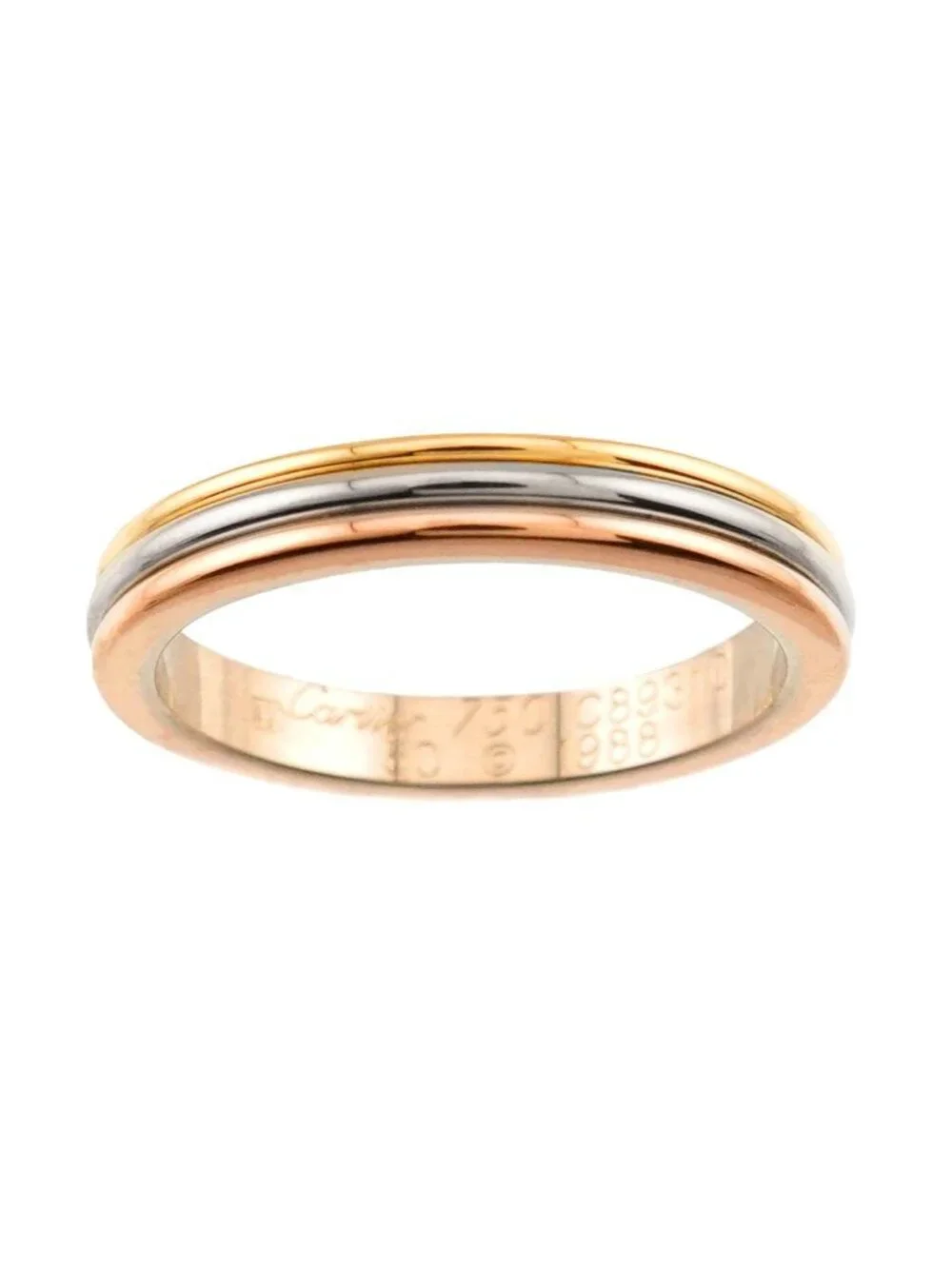 Cartier | Jewelry | Sold Cartier Vendome 5 Ring 8k Yg Wg Pg Suri Gold ...